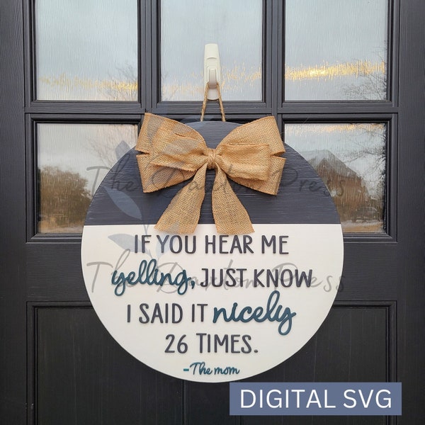 If You Me Yelling Front Door Sign - Etsy