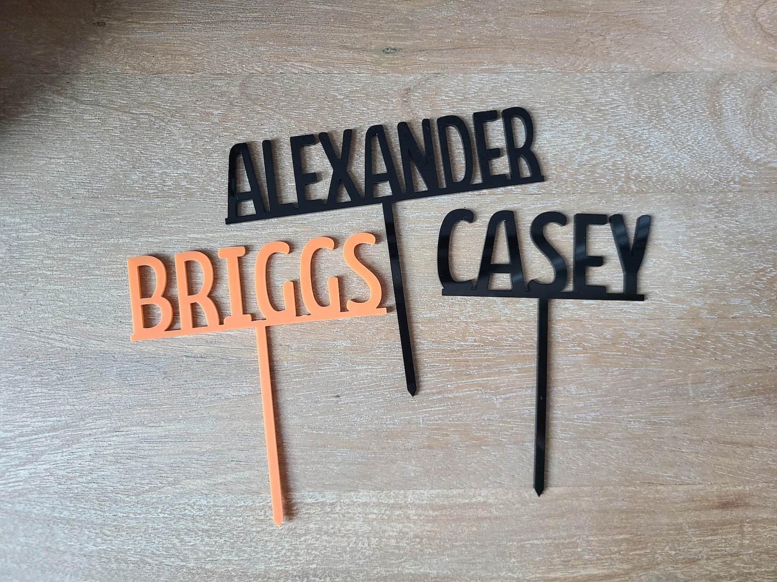 Acrylic Name Cake Toppers || Various Colored Cake Topper || First ...