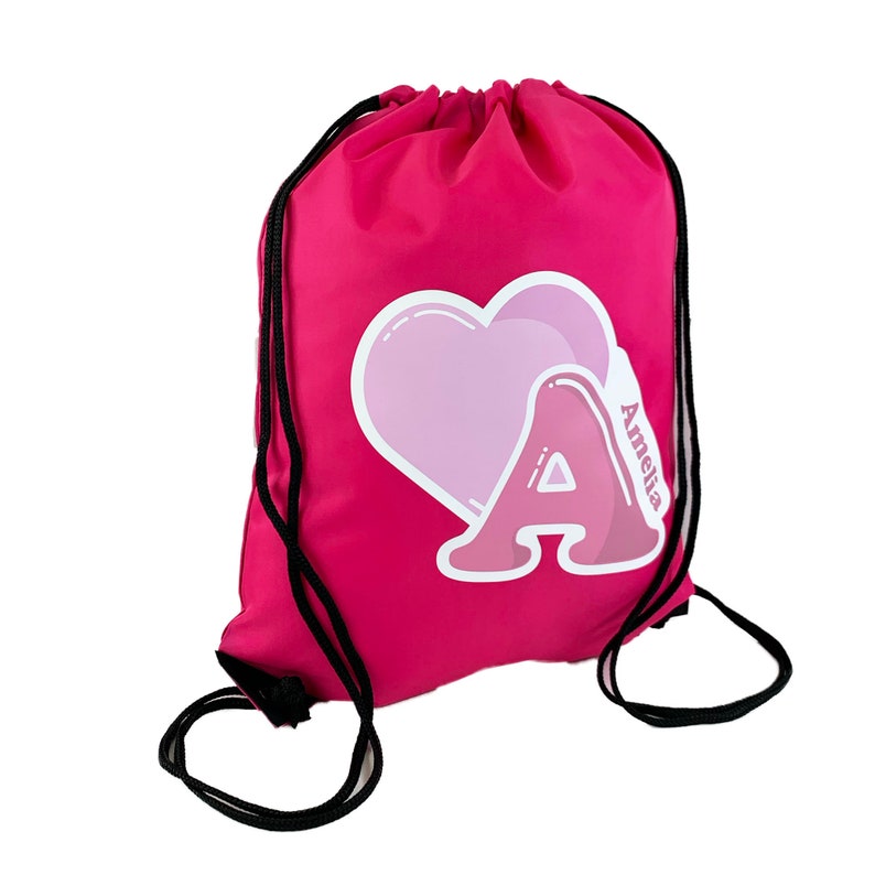 Personalised Swimming Toy PE Gym Drawstring Bag Cartoon | Etsy