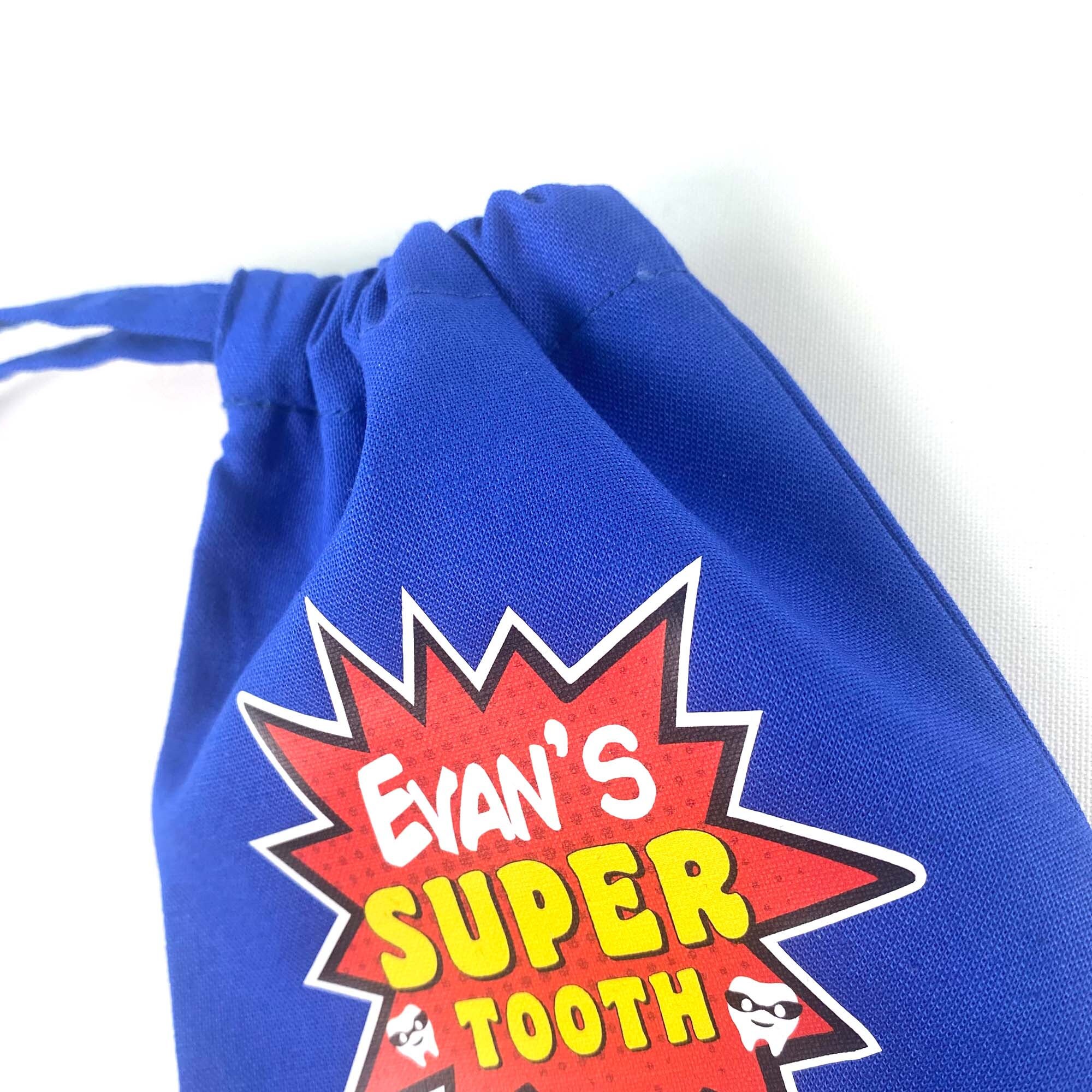 Personalised Superhero Tooth Fairy Bag Tooth Fairy Keepsake | Etsy
