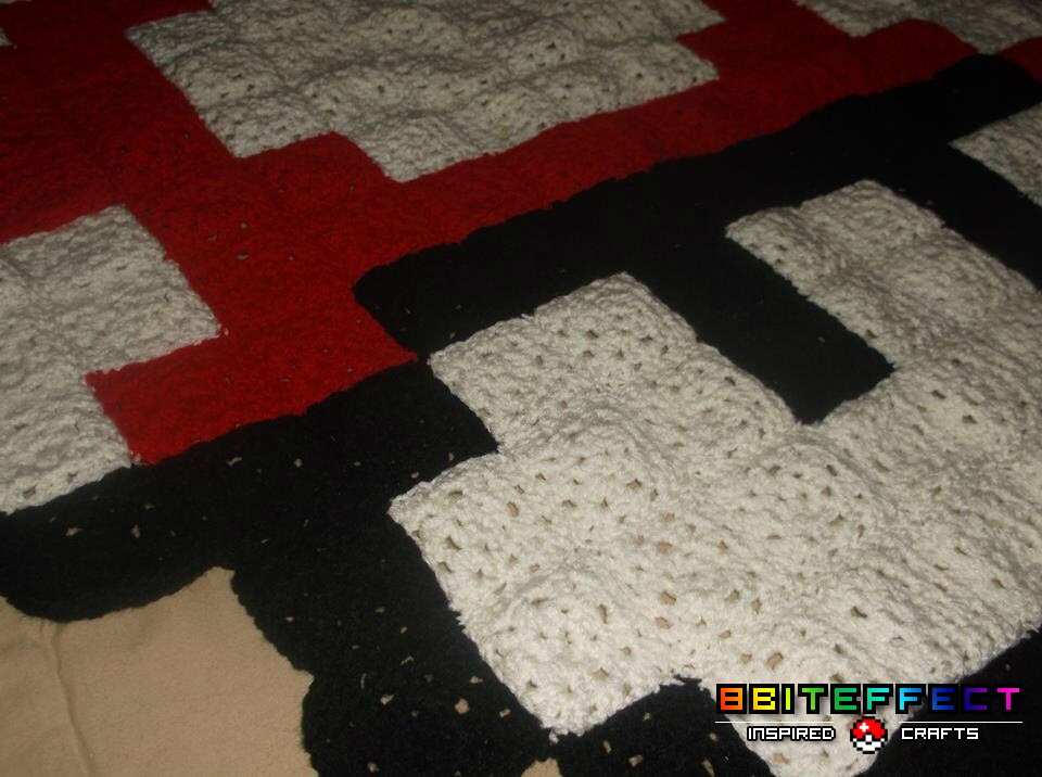 8-bit Mario Mushroom Rug/wall Hanging/baby Blanket - Etsy