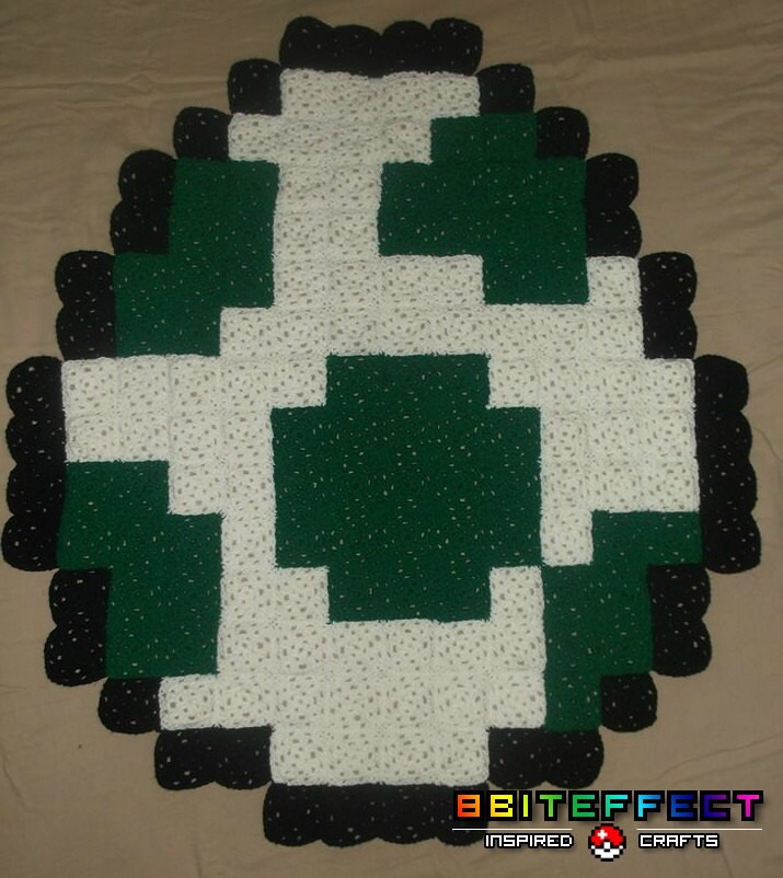8-bit Yoshi Rug, Wall Hanging or Baby Blanket! READY TO SHIP! - Etsy