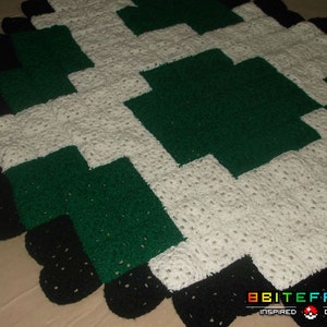 8-bit Yoshi Rug, Wall Hanging or Baby Blanket! READY TO SHIP! - Etsy