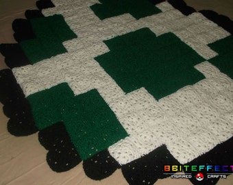8-bit Mario Mushroom Rug/wall Hanging/baby Blanket - Etsy