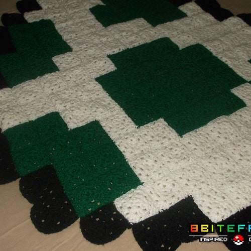 8-bit Yoshi Rug Wall Hanging or Baby Blanket | Etsy