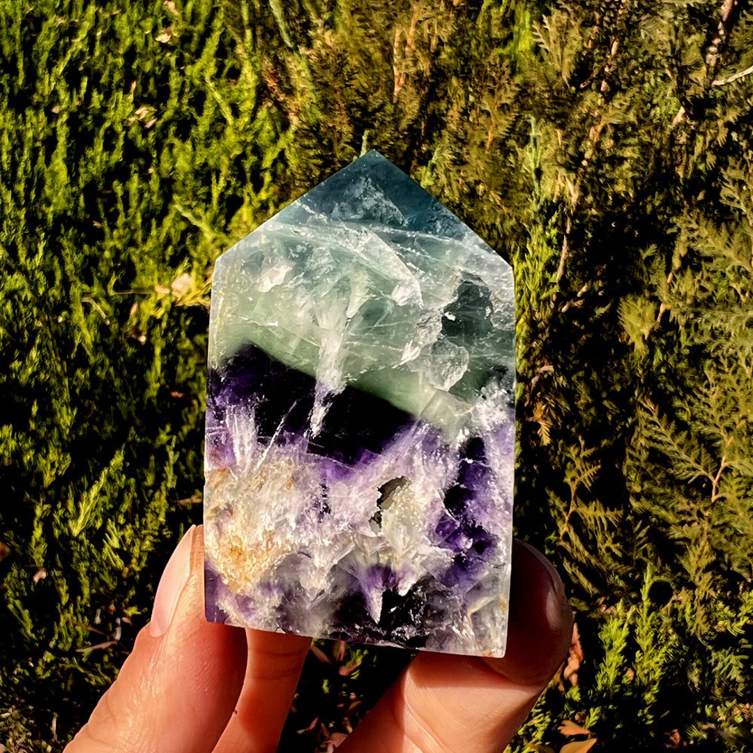 Rare Snowflake Fluorite Tower Feather Fluorite 139gz163 - Etsy