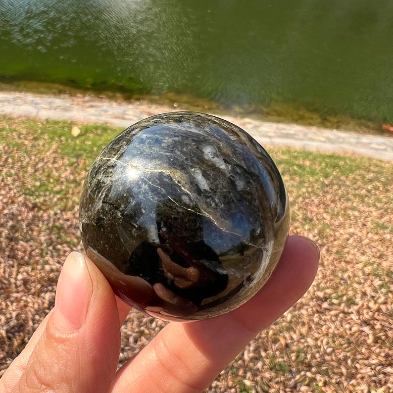 Charoite Sphere: Rare Purple Healing Crystal Ball 140gram - Etsy