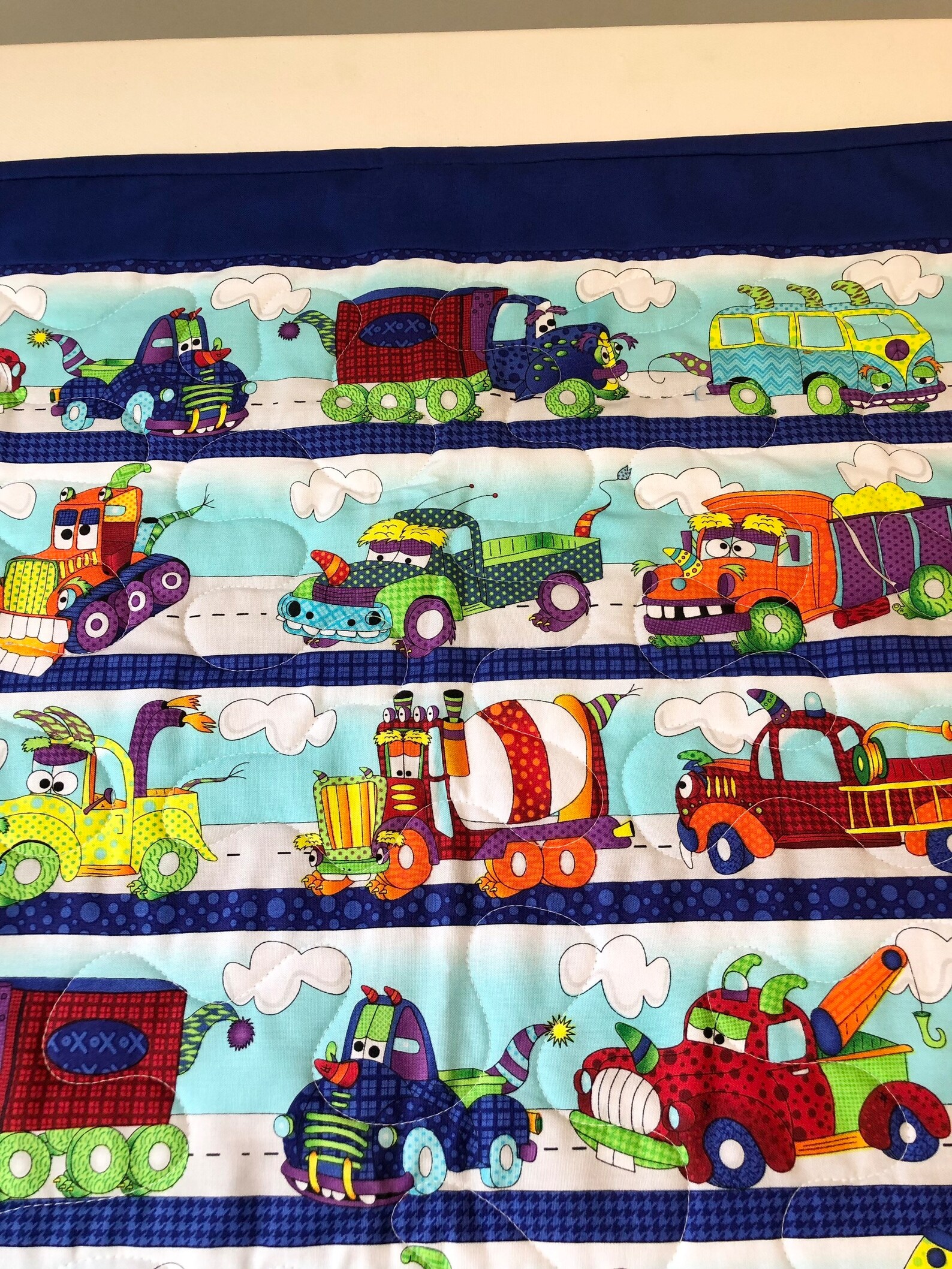 Monster Trucks Cot Quilt Nap Time Daycare Kindergarten - Etsy