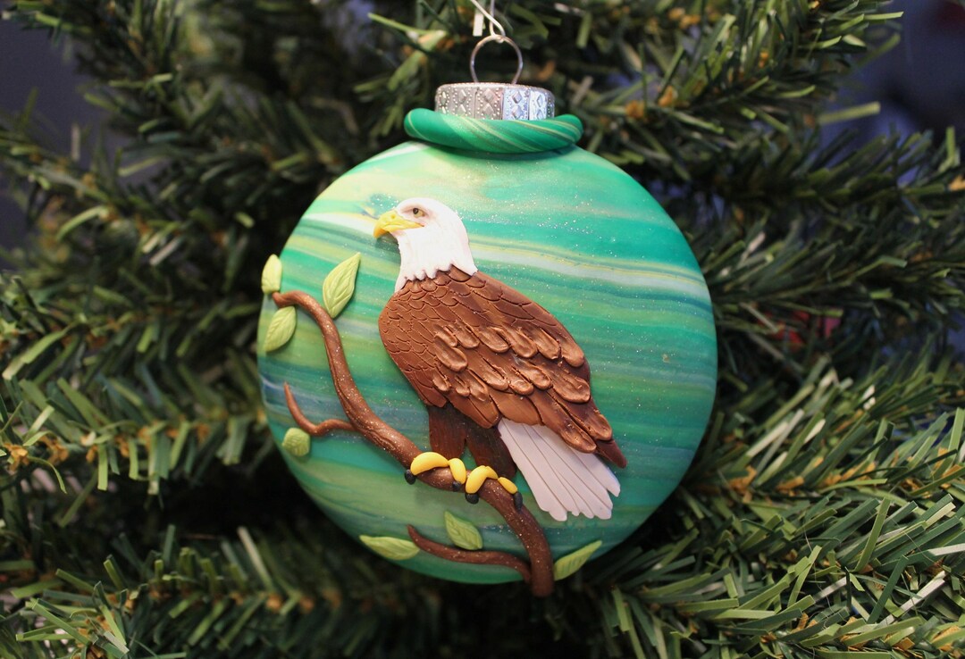Bald Eagle Christmas Ornament Polymer Clay - Etsy