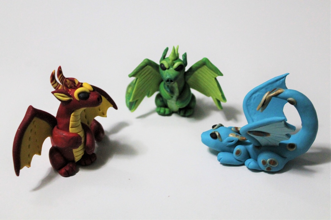 Blind Box Random Dragon Baby Sculpture Polymer Clay - Etsy