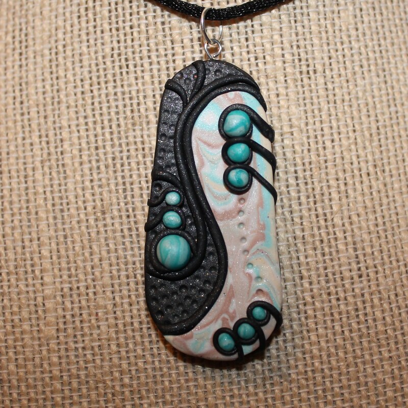 Poly Clay Necklace - Etsy