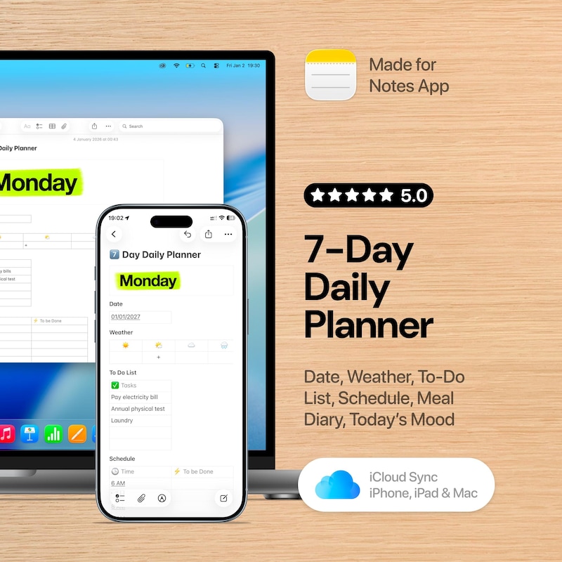 Template Apple Notes - Etsy UK