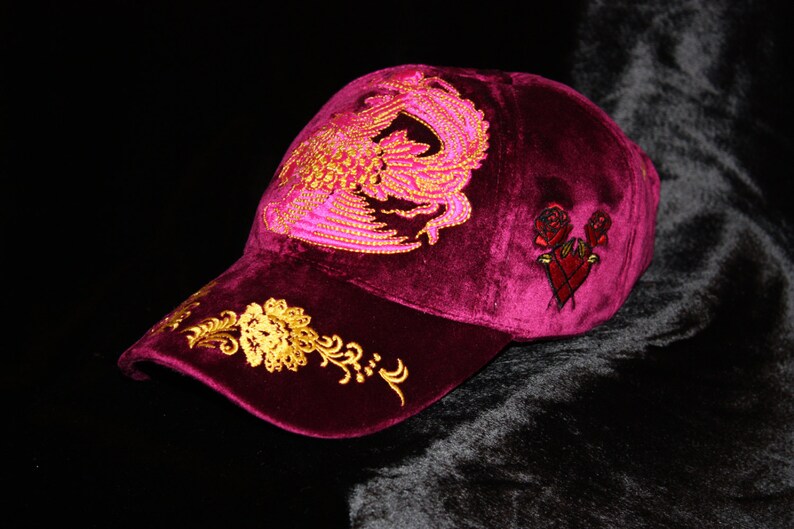 Unique Baseball Cap Shanghai Flower Women Rebel Chic Hat - Etsy