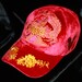 Shanghai Flower Pink Baseball Cap Silk Velvet Oriental Embroideries ...