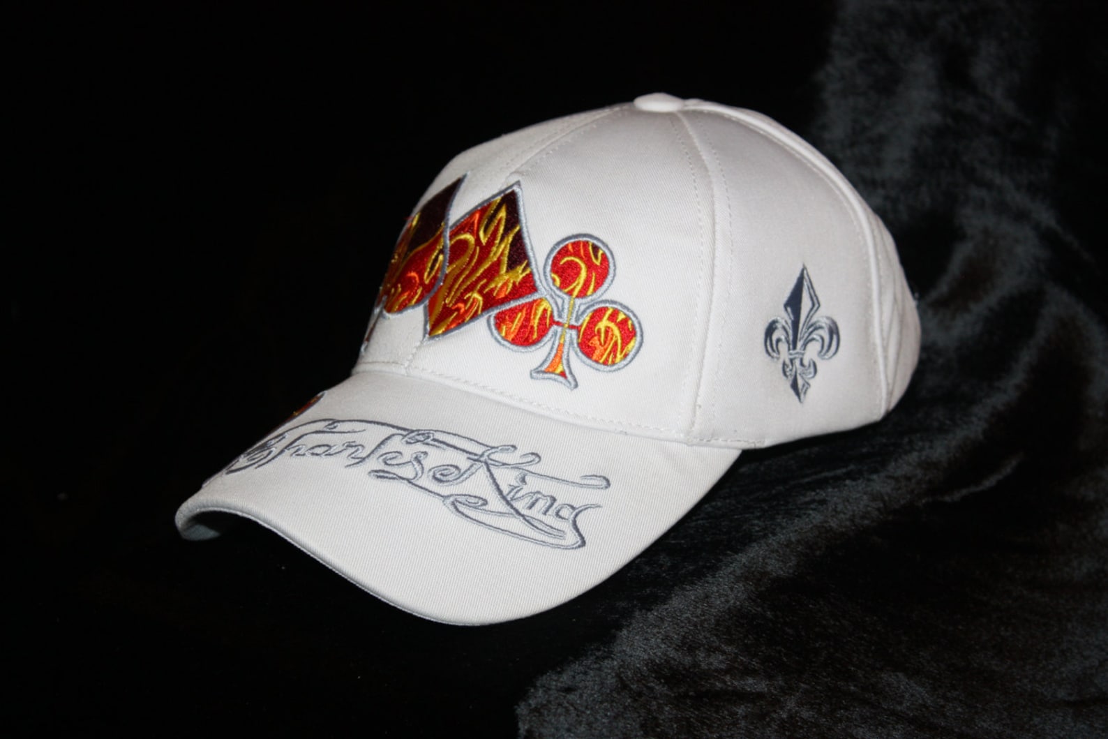 White Baseball Cap Poker Glam Urban Wear Rock Clothing Trucker Hats Men ...