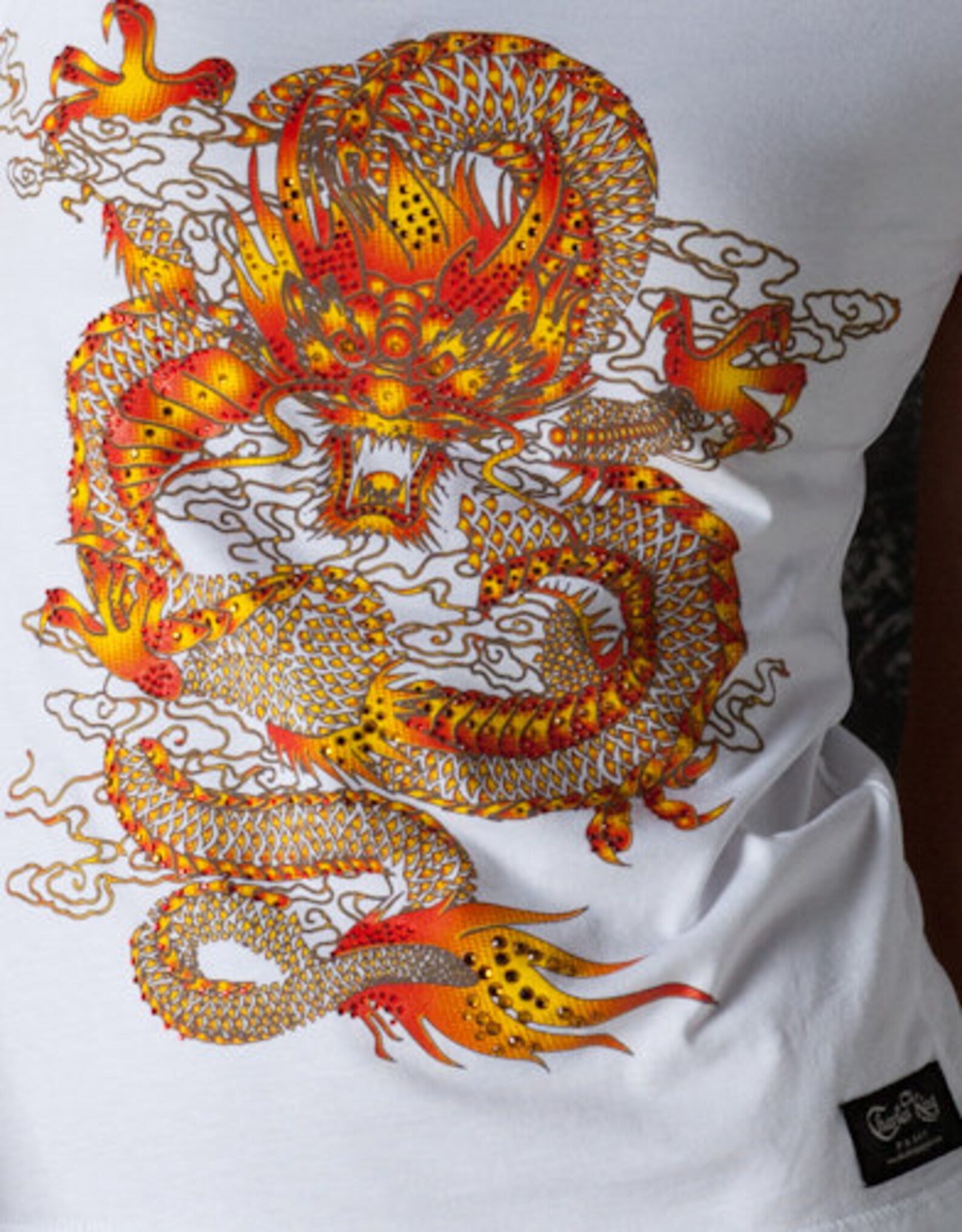 Chinese Dragon Women Tshirt Glam Rock Clothing Oriental Traditional ...