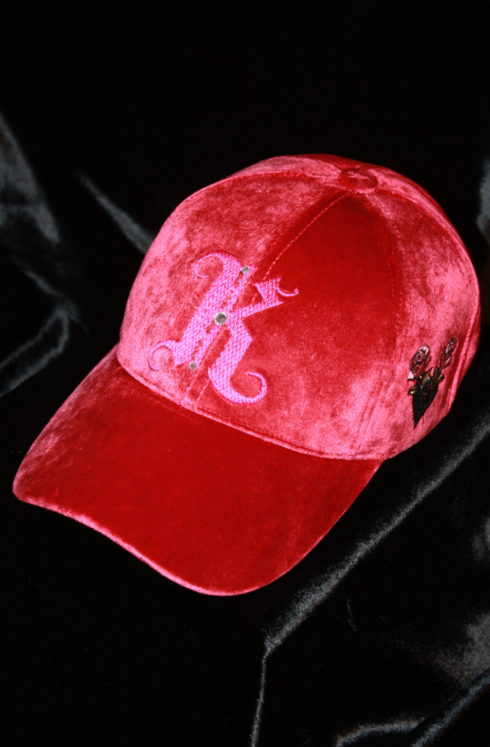 Monogram Baseball Women Cap Pink Sporty Chic Glam Rock Urban Wear - Etsy