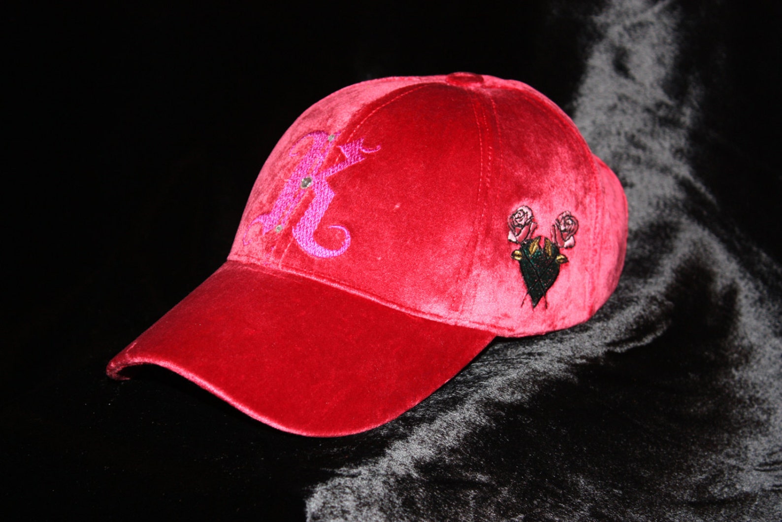 Monogram Baseball Women Cap Pink Sporty Chic Glam Rock Urban Wear - Etsy