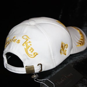 Monogram Baseball Cap Men White Hat Golf Urban Wear Glam Rock Clothing ...