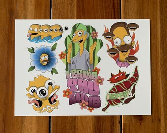 Trippy Art Simpsons - Etsy