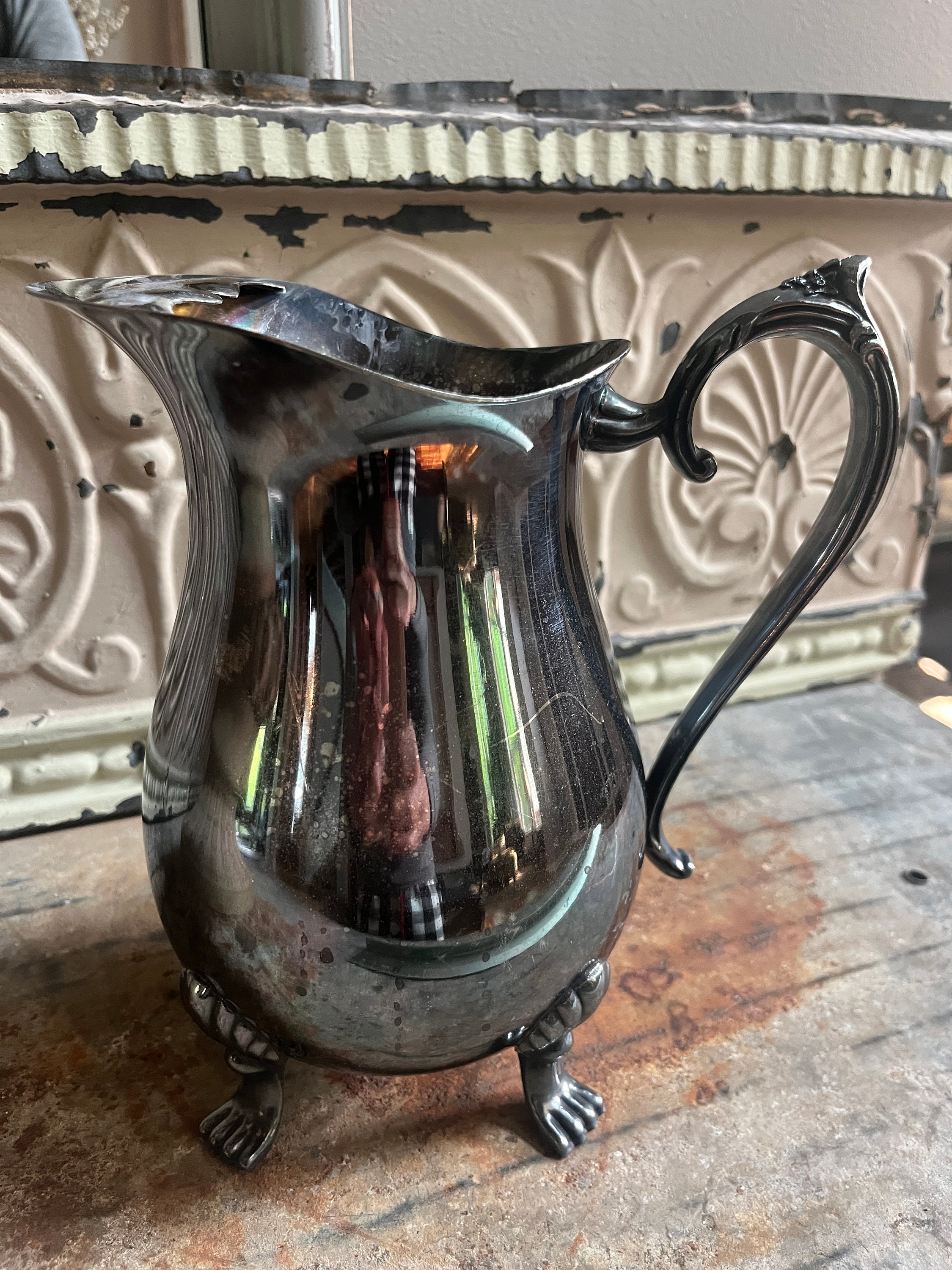Silver Pitcher Leonard Silverplate Pitcher - Etsy