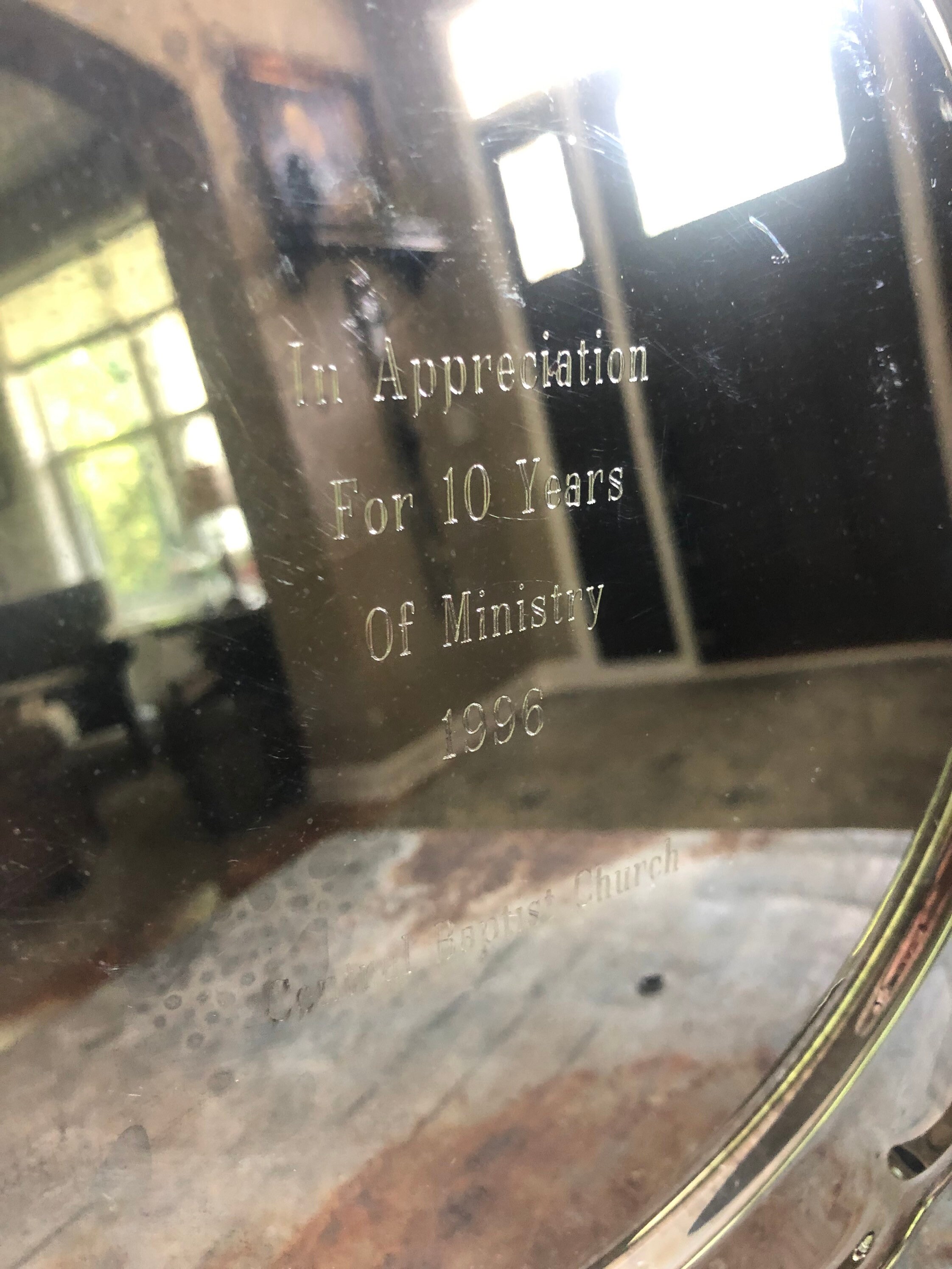 Commemorative Silver Plate Platter - Etsy