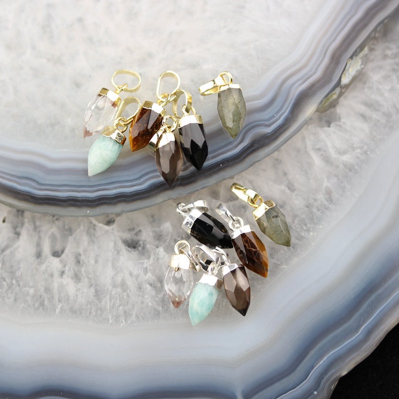 6 Stones Choicegold Silver Plated Natural Quartz Stone - Etsy