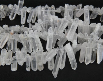 Full Strand Raw Rainbow Titanium Aura Quartz Pointrainbow - Etsy