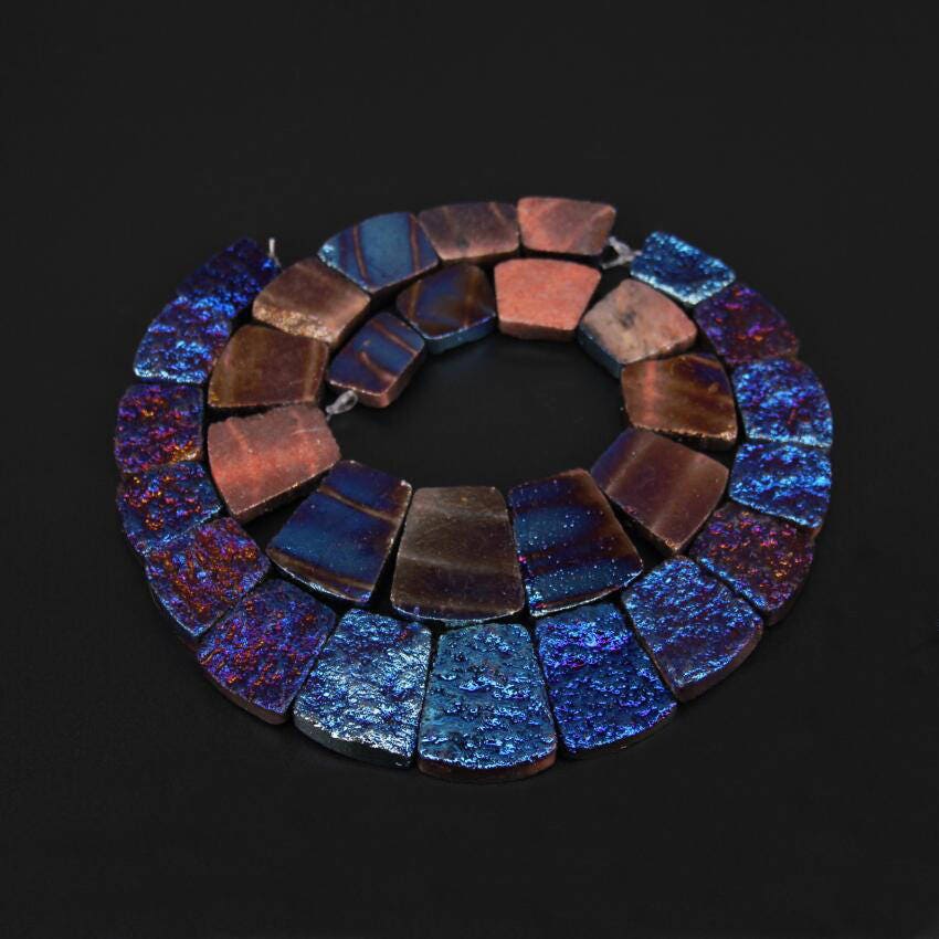 5 Color Choice15pcs/strand Titanium Red Aventurine Top | Etsy