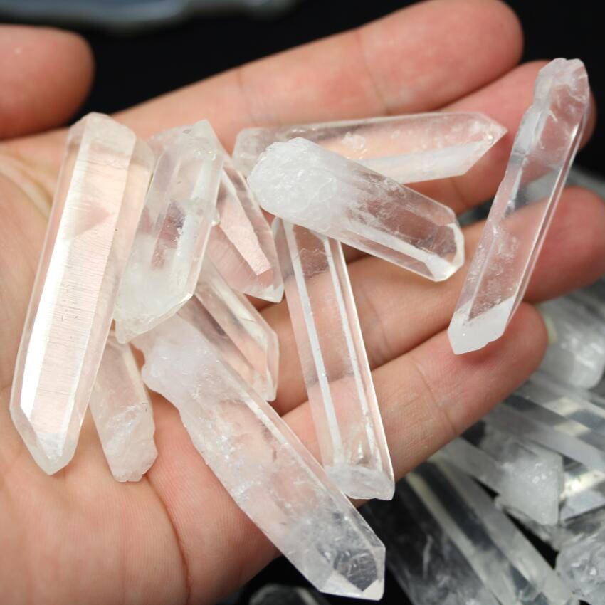 8-12mm Thin Natural Crystal Quartz Points Raw Undrilled | Etsy
