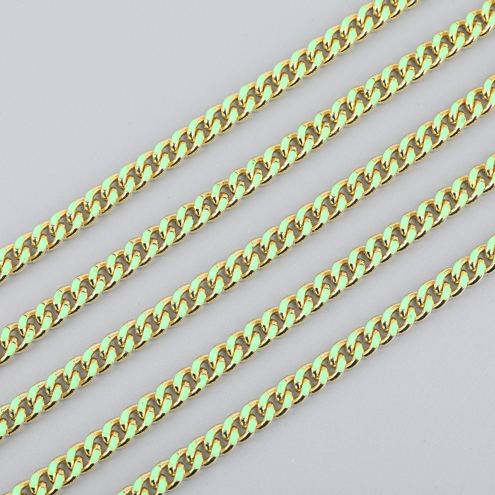 10Feet/lot Enamel Chains for Jewelry Making Boho Chains 8 | Etsy