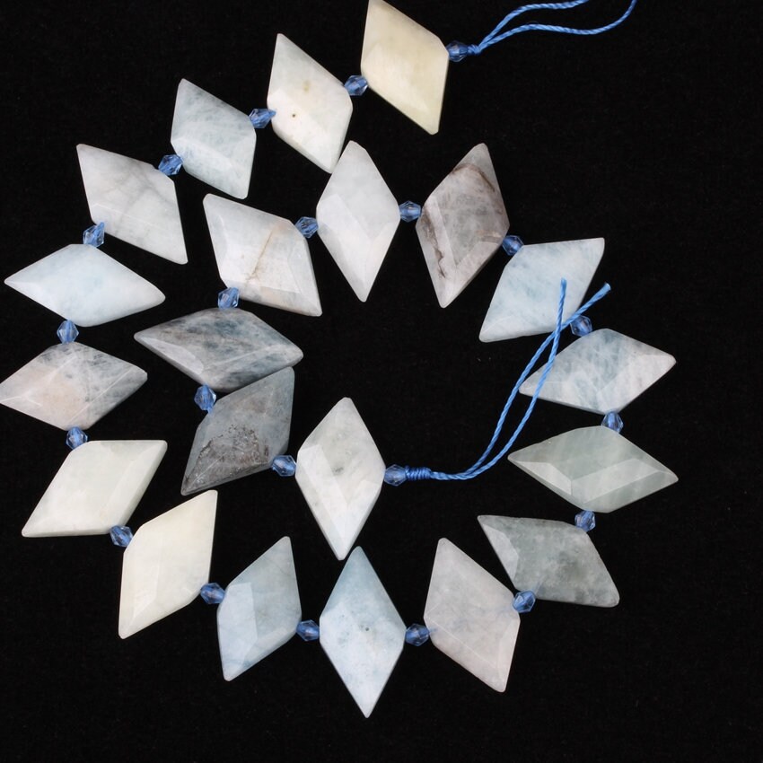 6 Stone Choice Natural Multi Stone Slab Beads Graduated Gems | Etsy