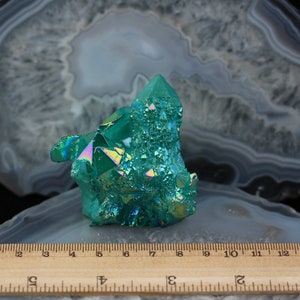 Natural Gemstone Crystal Point Jewelrygreen AB Rainbow Quartz - Etsy