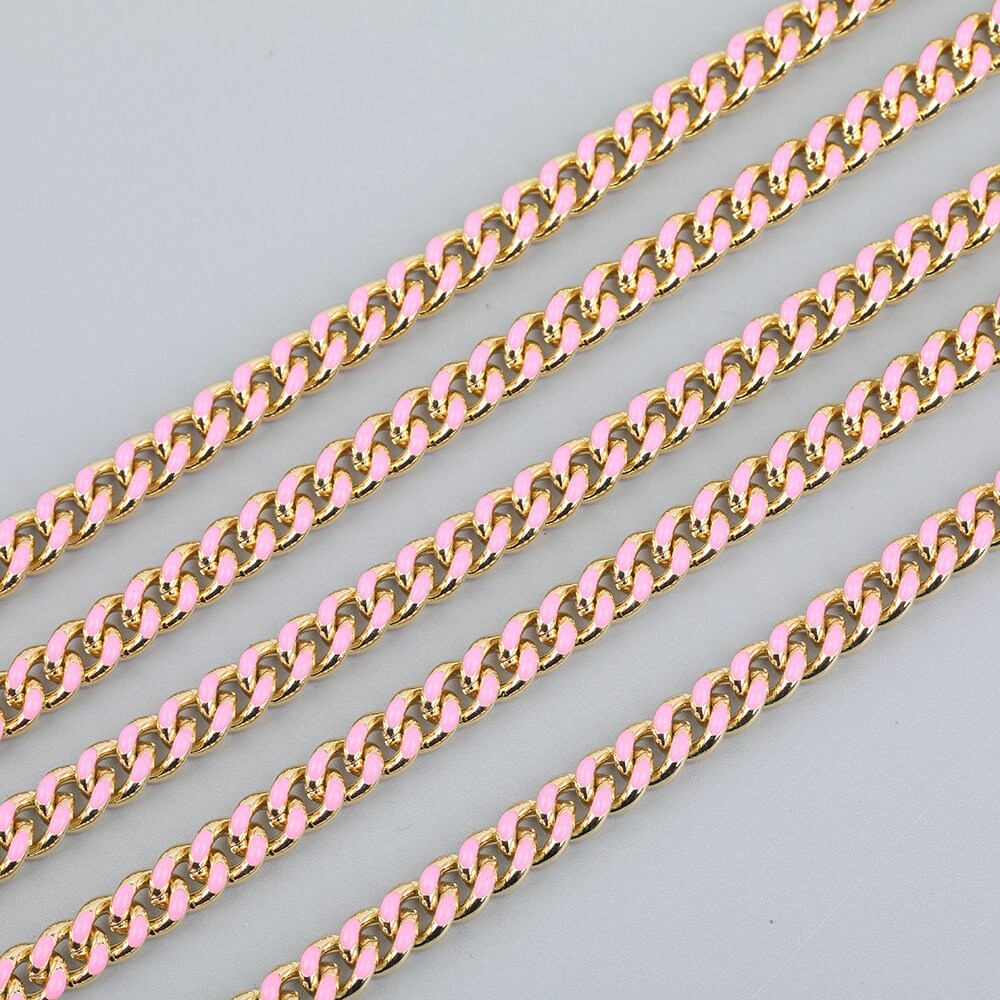 10Feet/lot Enamel Chains for Jewelry Making Boho Chains 8 | Etsy