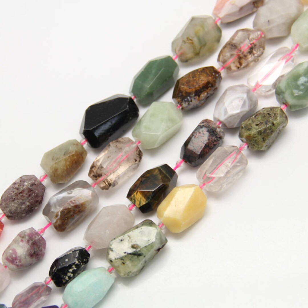 Polished Natural Mix Stone Beads MINERAL SPECIMEN Beads Gemstone Beads ...