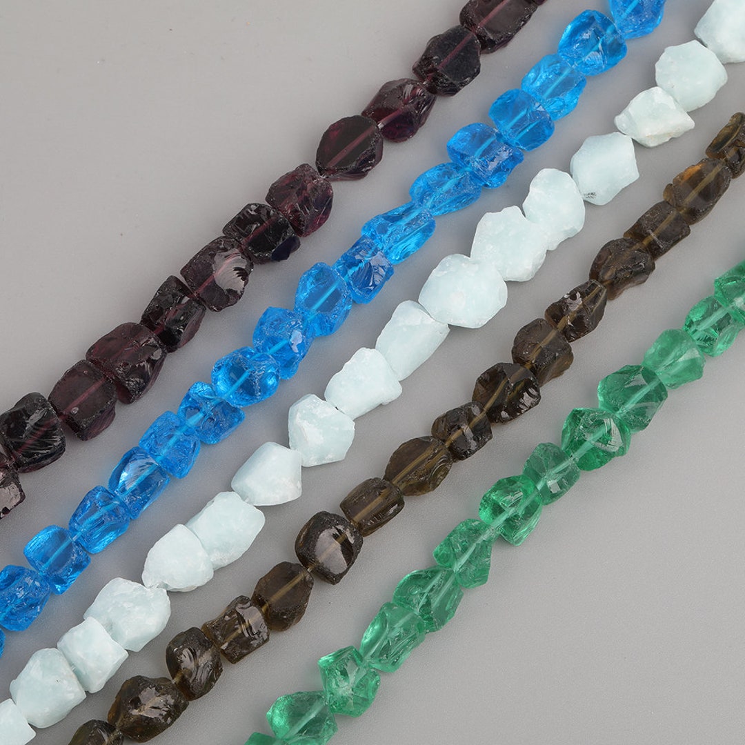 Small Nugget Quartz Rock Stones Loose Beads Charms Drilled Pendants ...