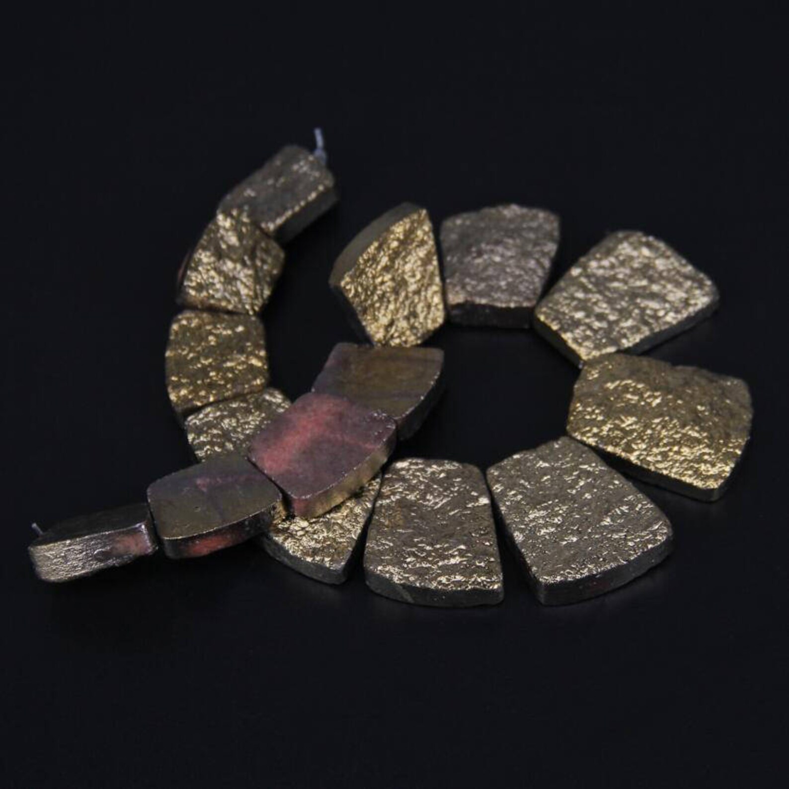 5 Color Choice15pcs/strand Titanium Red Aventurine Top | Etsy