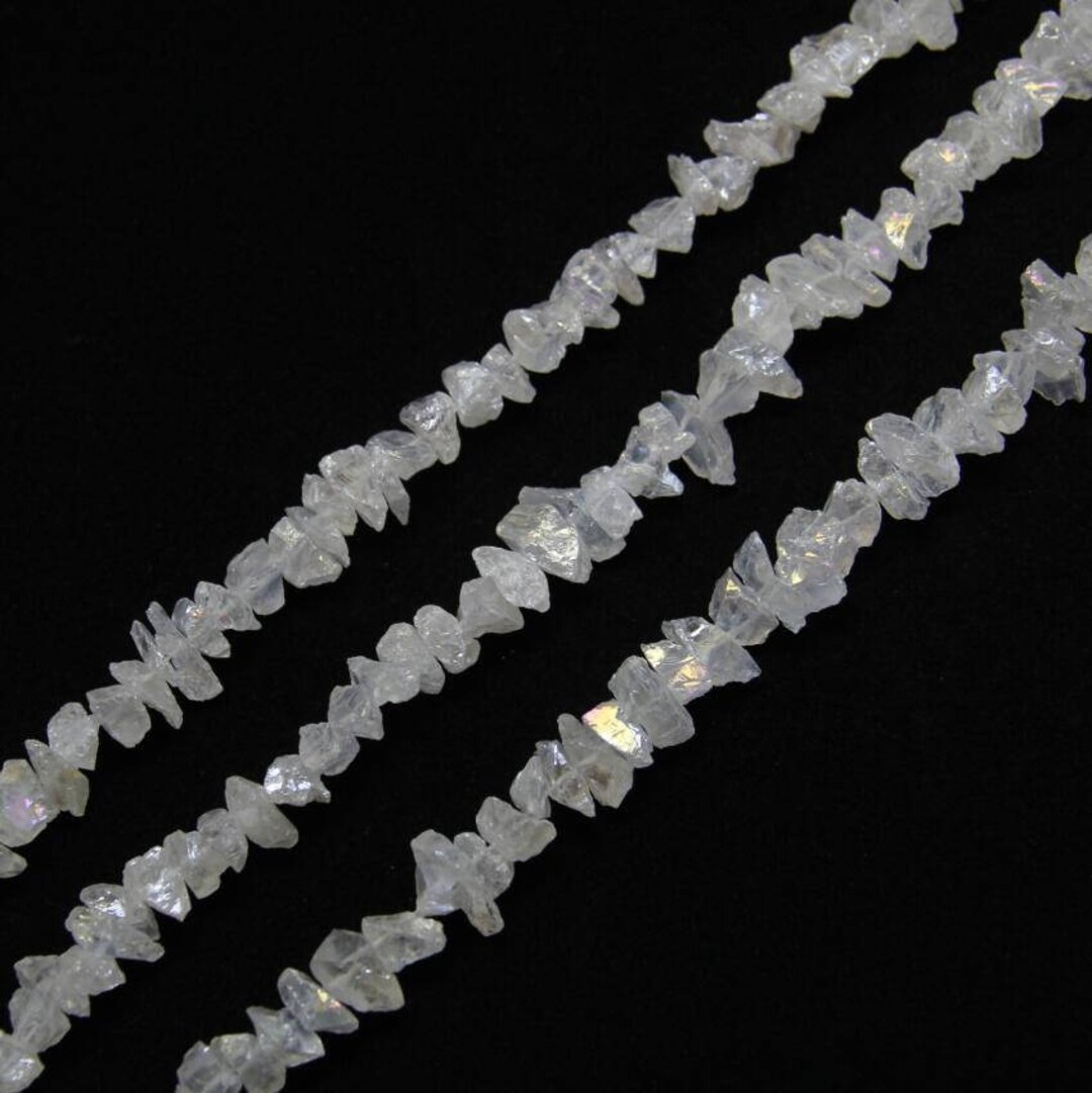 Natural Crystal Chips Beads 15.5inches Irregular White Rock - Etsy
