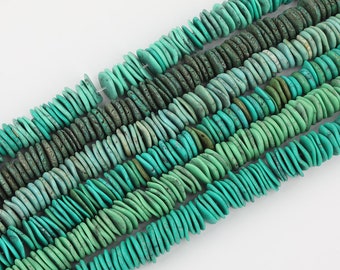 Turquoise Disc Beads | Etsy