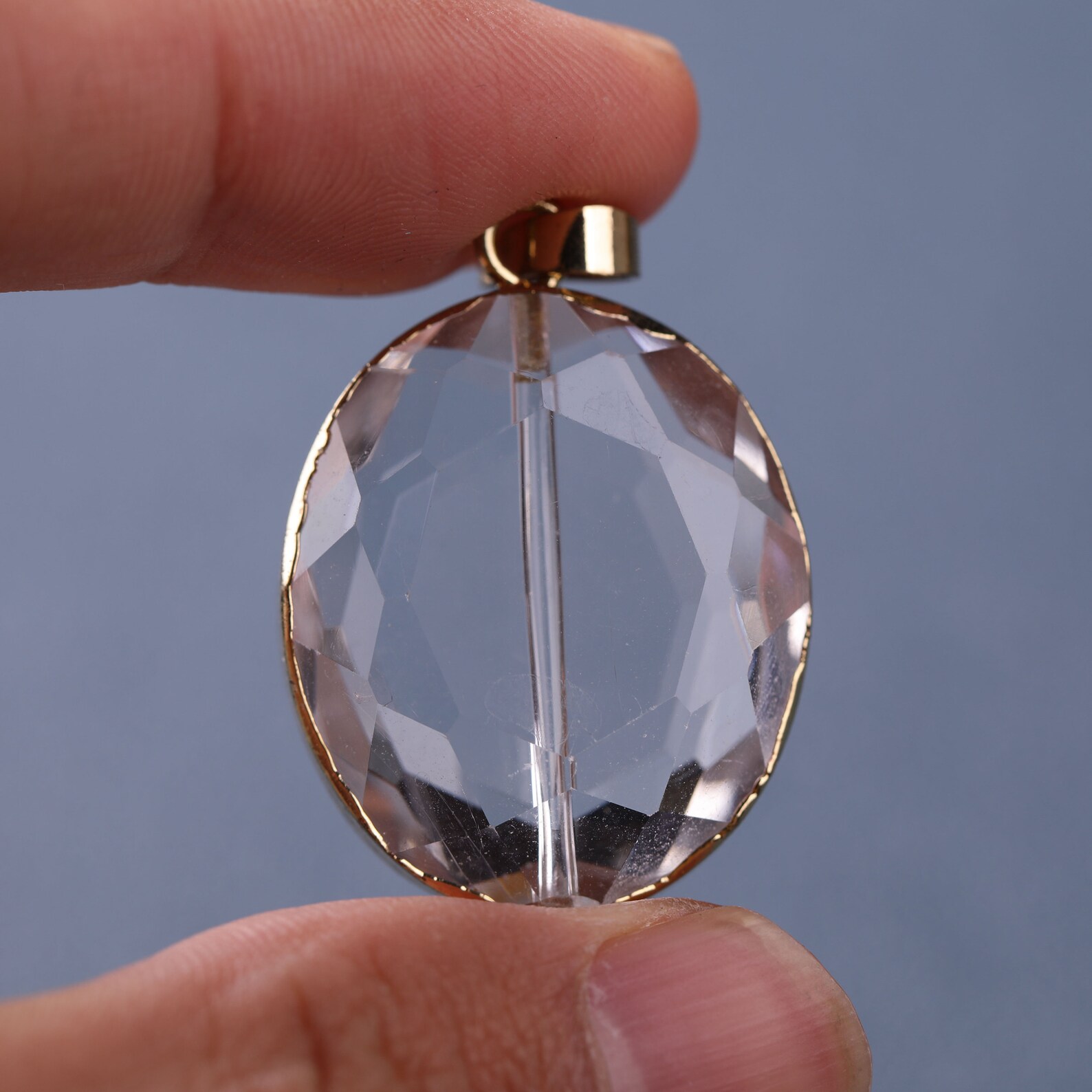 5pcs/lot 14x18mm Faceted Glass Crystal Drop Pendants for | Etsy