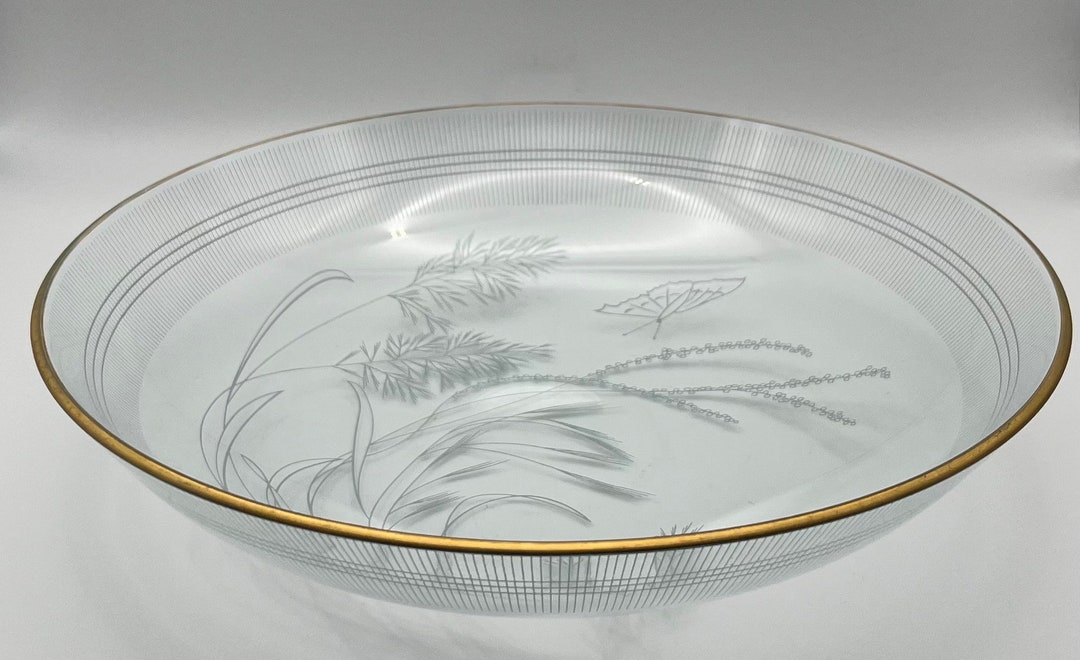 Vintage Heye Filigran Glass 1950s Germany Mid Century Serving Dish Tray ...