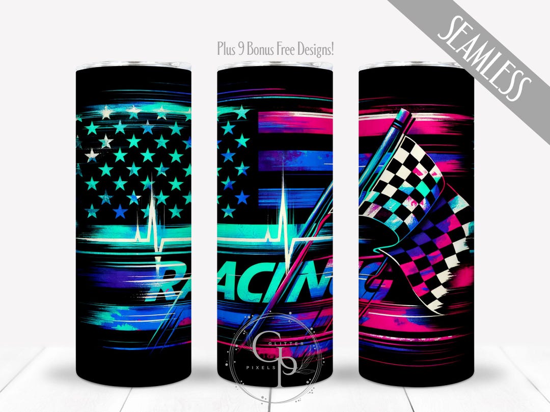 American Racing Flag PNG Sublimation, Race Wrap, Motor Sports Checkered ...