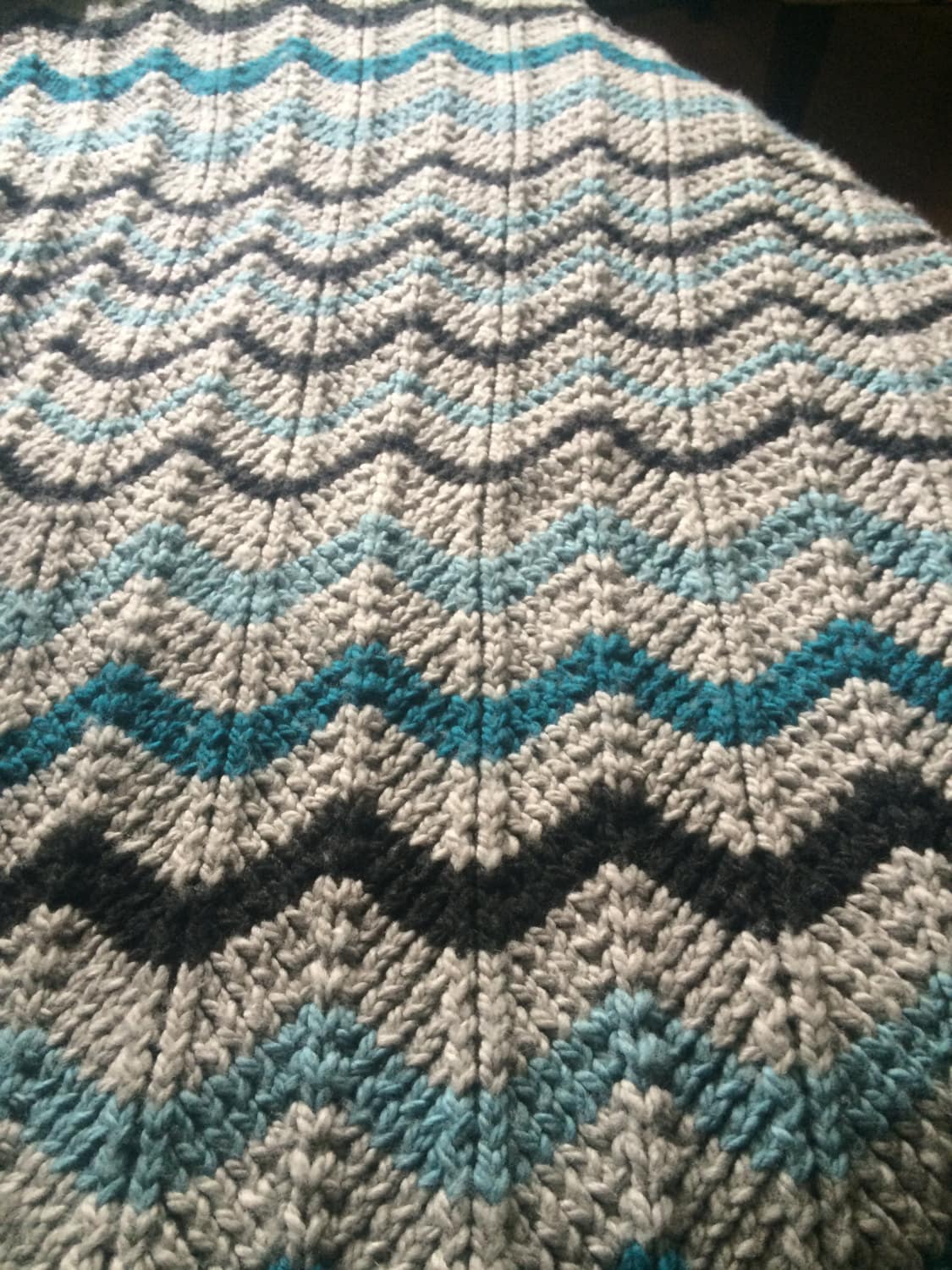 Chevron Stripe Throw - Knitting Pattern - Etsy