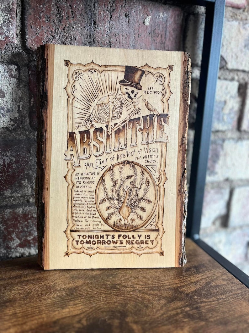 Art Nouveau Inspired French Absinthe Poster - Etsy