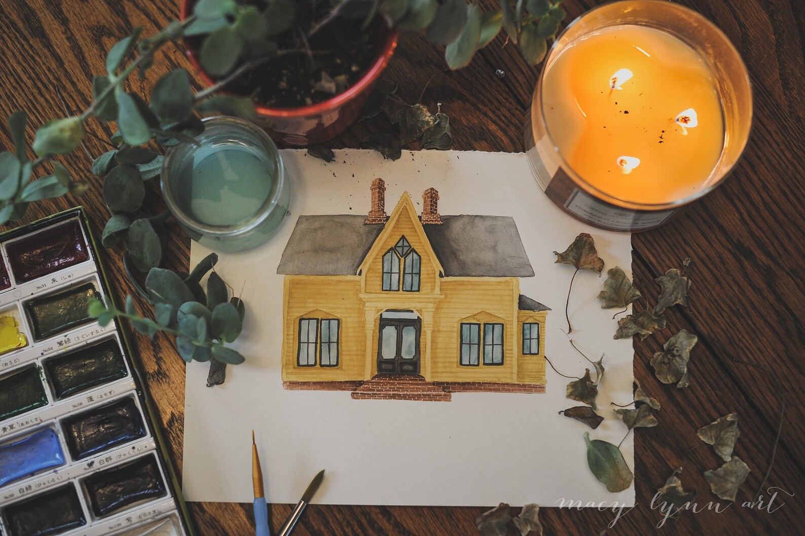 House Portrait Custom - Etsy