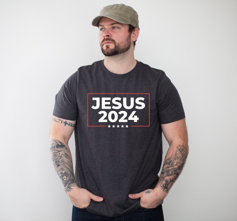 Jesus 2024 T-shirt Funny Election 2024 Tee Vote for Jesus Shirt ...