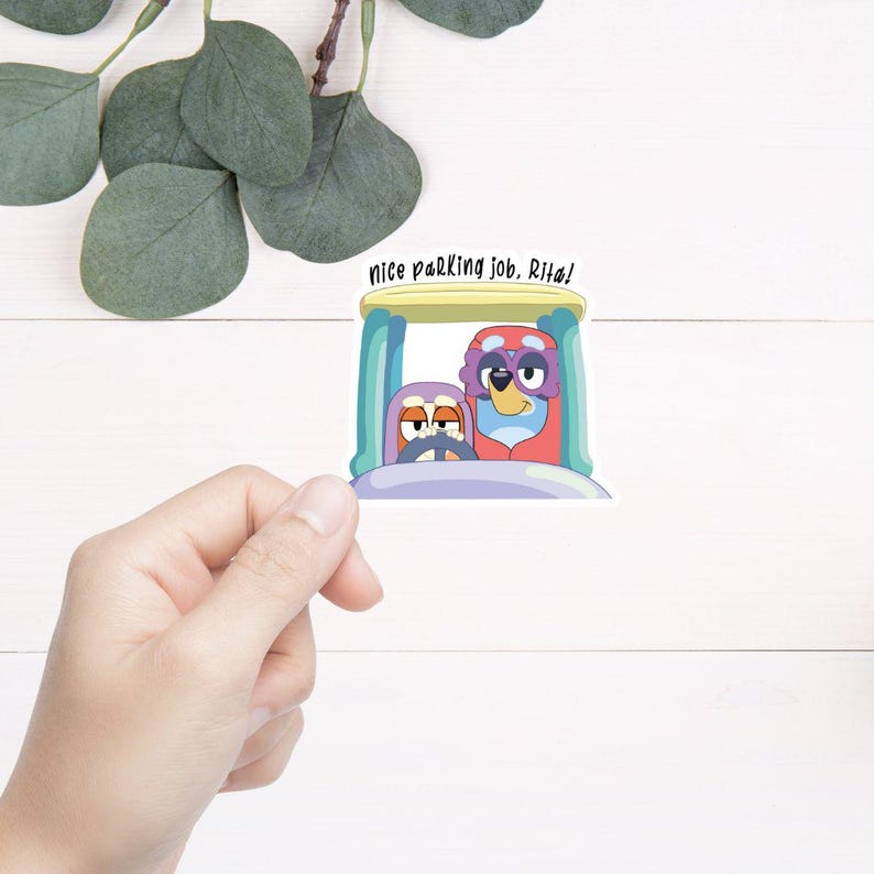 Bluey and Bingo, the Grannies, Janet and Rita Waterproof Sticker - Etsy