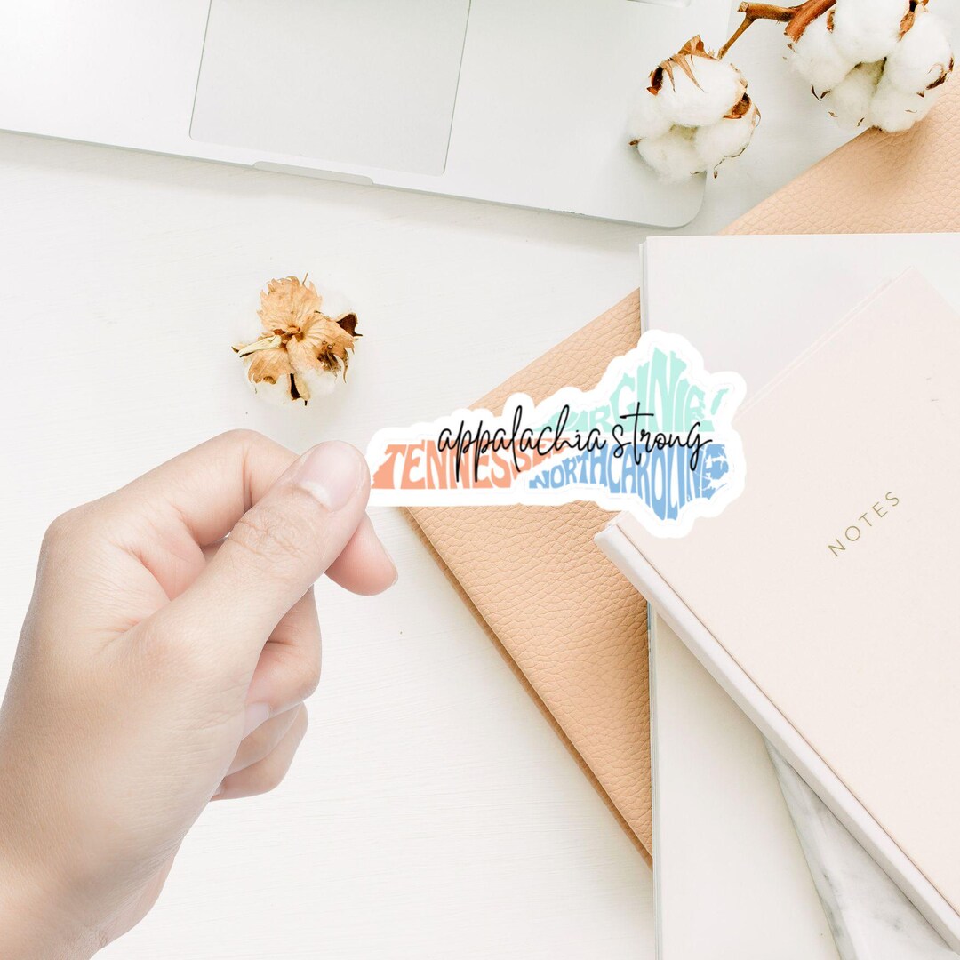 Appalachia Strong Waterproof Sticker, Hurricane Helene Relief Sticker ...