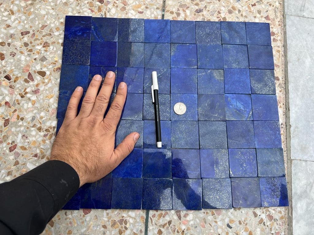 Lapis Lazuli Tile 2x25.08x5.08cm Top Quality Lapis Tiles 50 Pieces ...