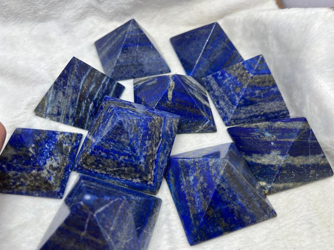 Lapis Lazuli Pyramids, Polished Lapis Lazuli Pyramids,3.1kgs Average ...